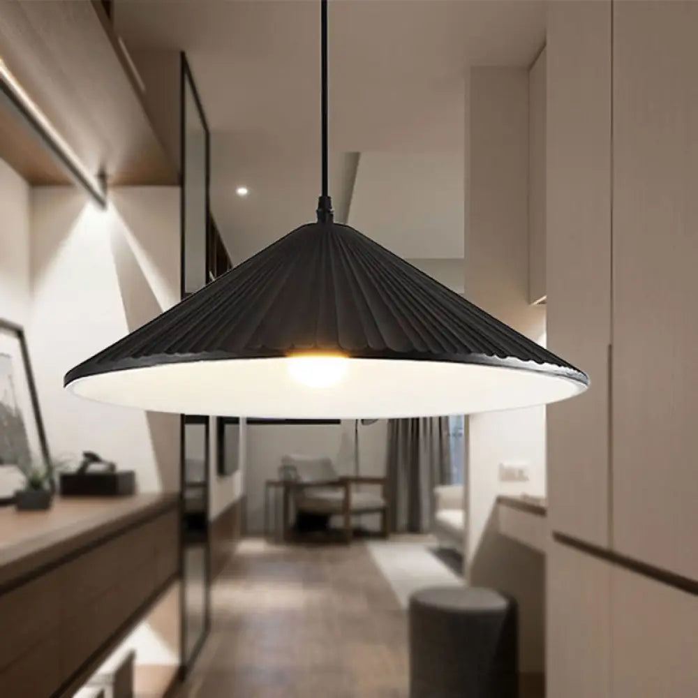 Modern Hat Ceiling Pendant Light - Resin, 1 Light, 8"/12.5"/16" Dia ...